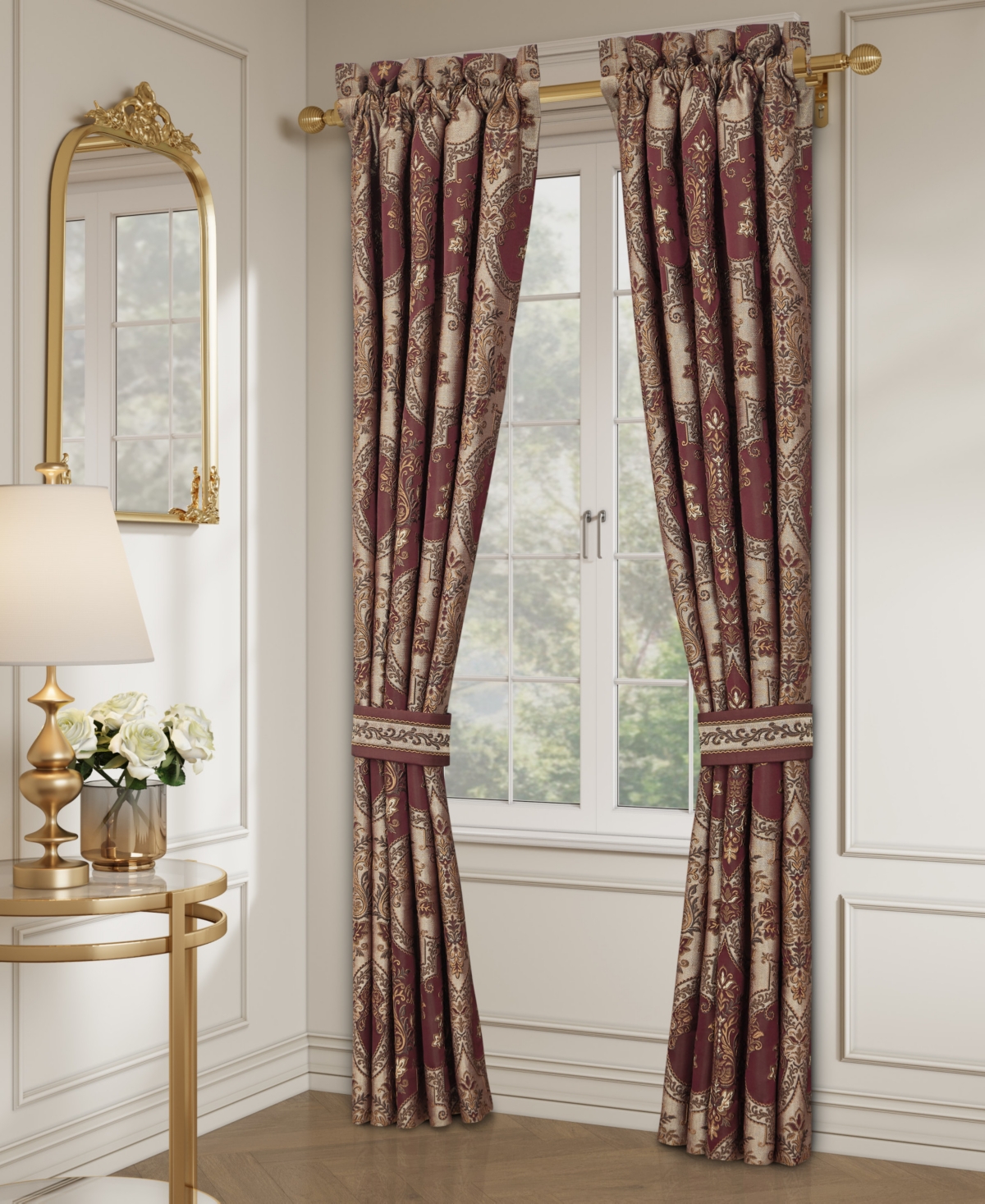Click here for J Queen New York Phyllis Window Panel Pair  50 x 8... prices