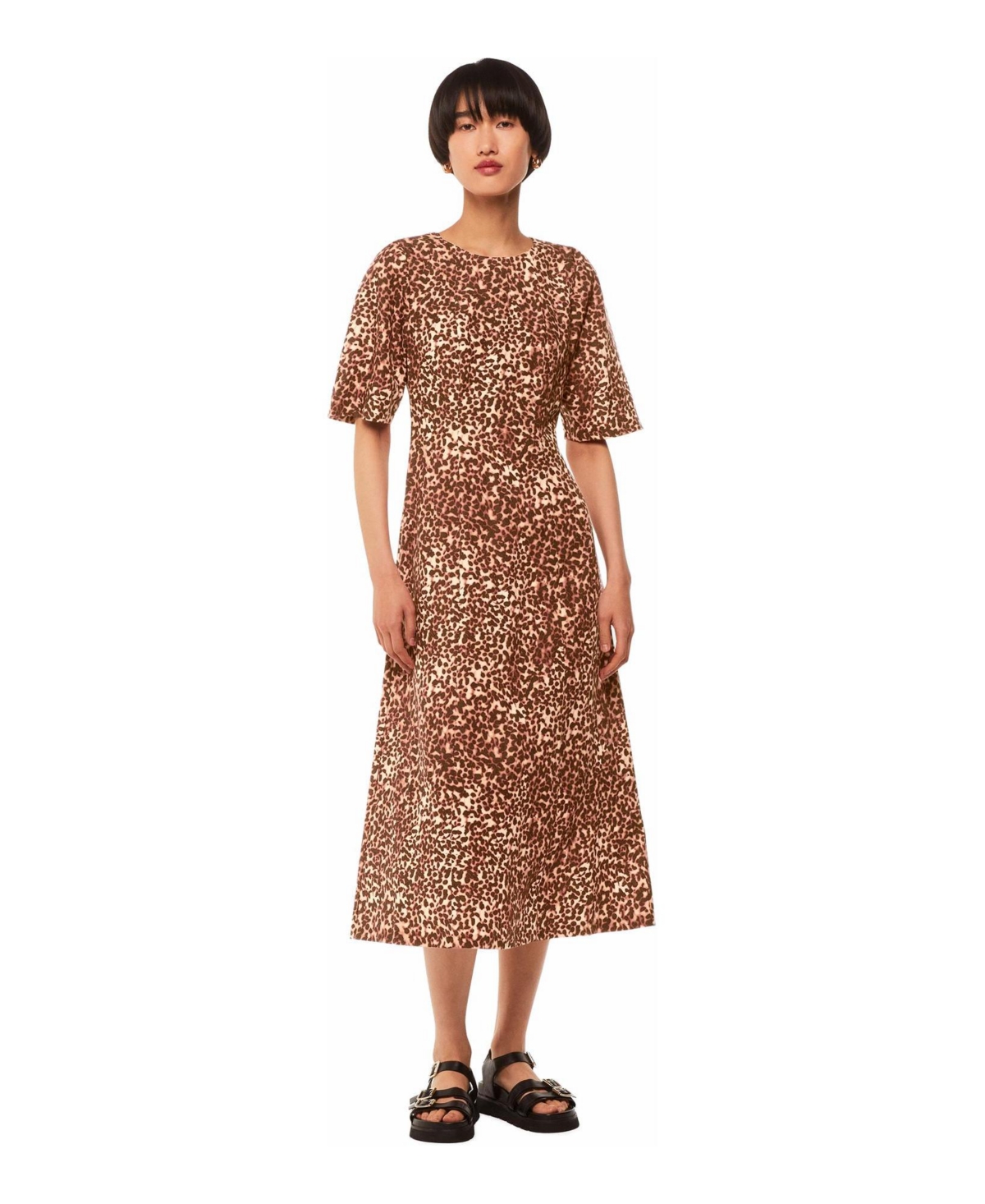 Click here for Whistles Womens Marble Spot Veda Dress - Multicolo... prices