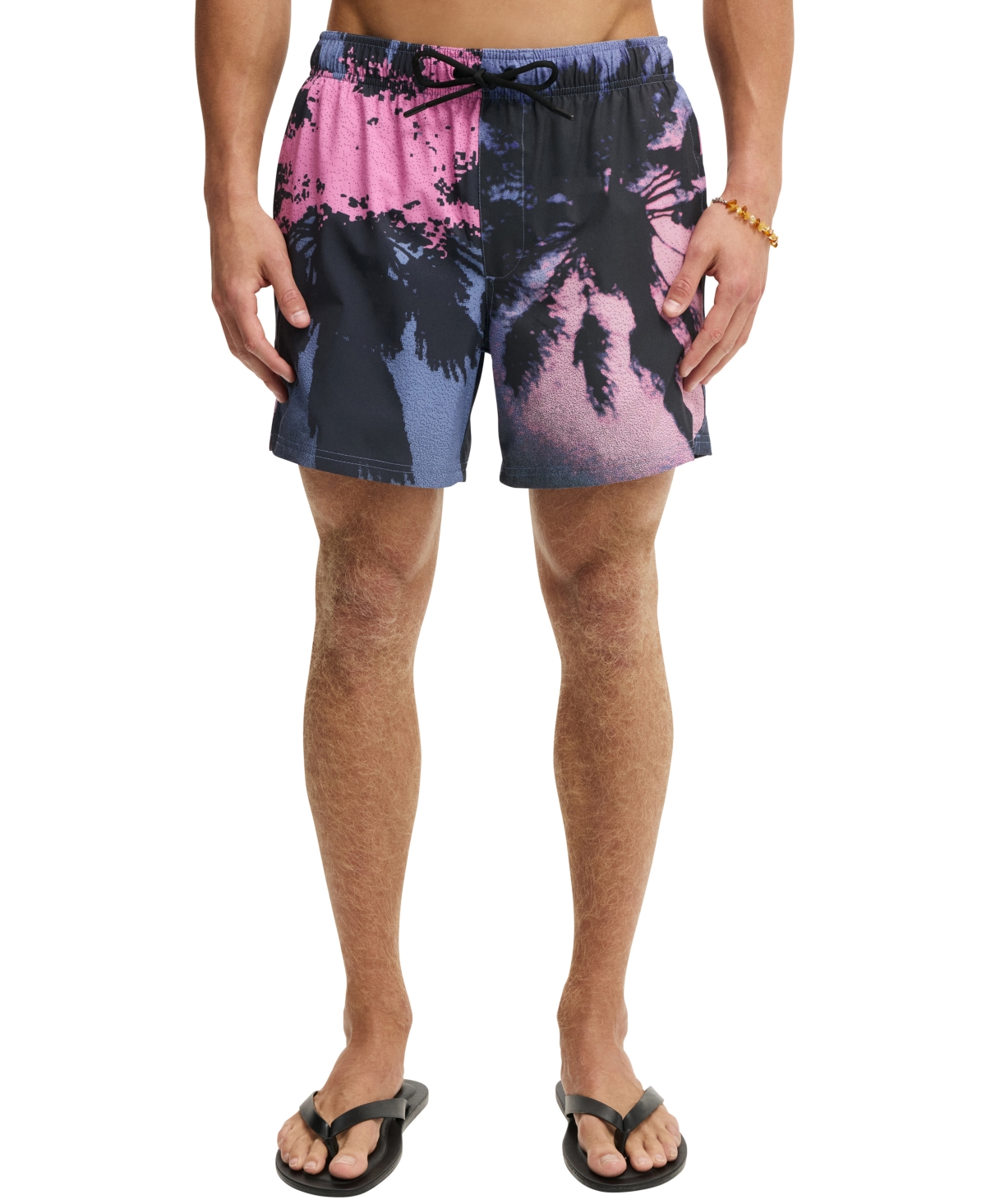 Click here for Cotton On Mens Swim Strech Pull-On Shorts - Navy/P... prices