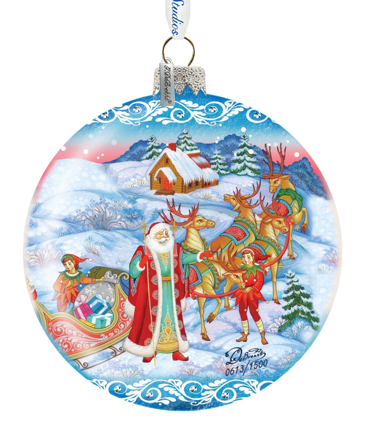 G.DeBrekht Limited Edition Oversized Beloved Courier Glass Ornament - Multi