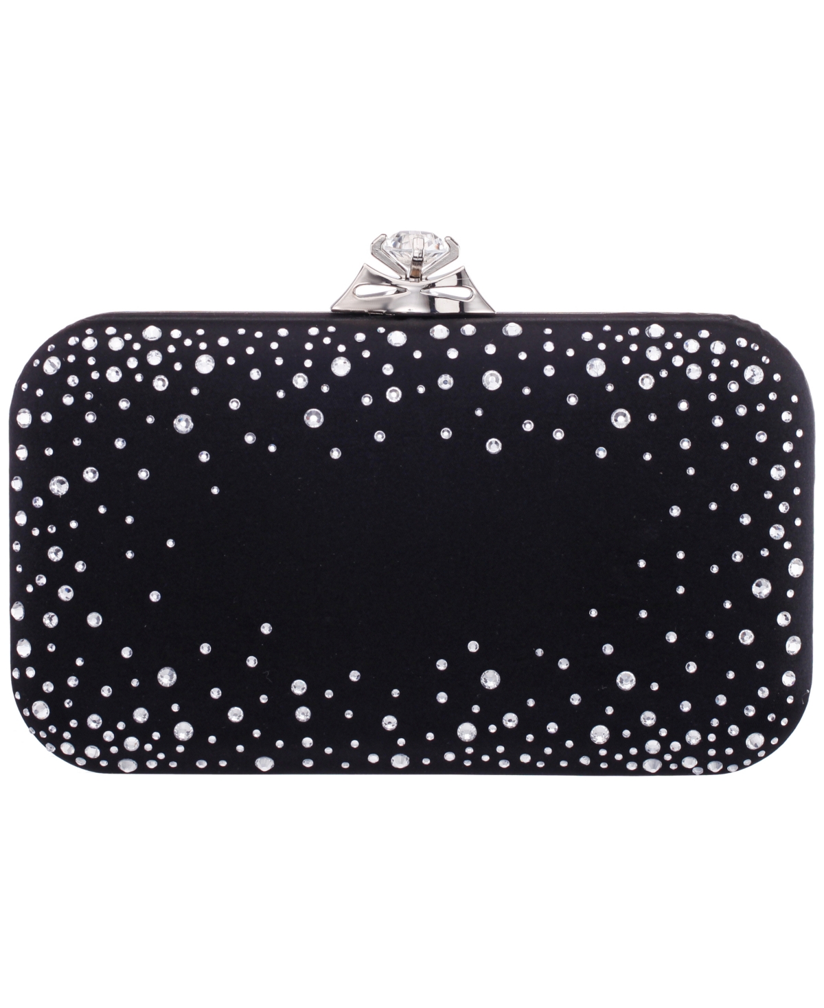 Click here for Nina Scatter Crystal Minaudiere Mini Handbag - Bla... prices