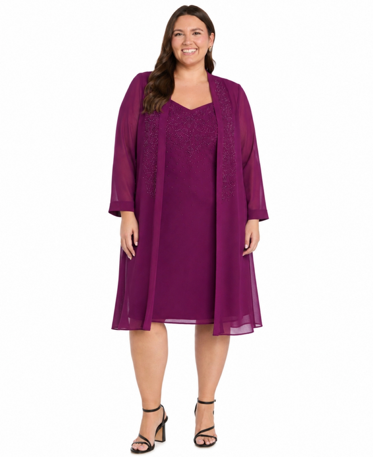 Click here for R & M Richards Plus Size Removable Jacket & Dress... prices