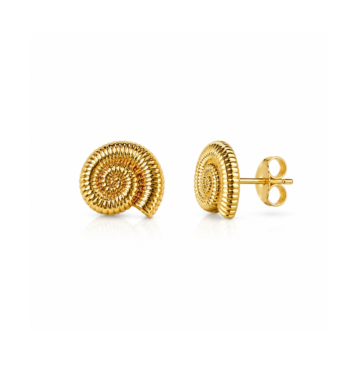 Click here for Dloria Golden Tide Shell Stud Earrings - Gold prices
