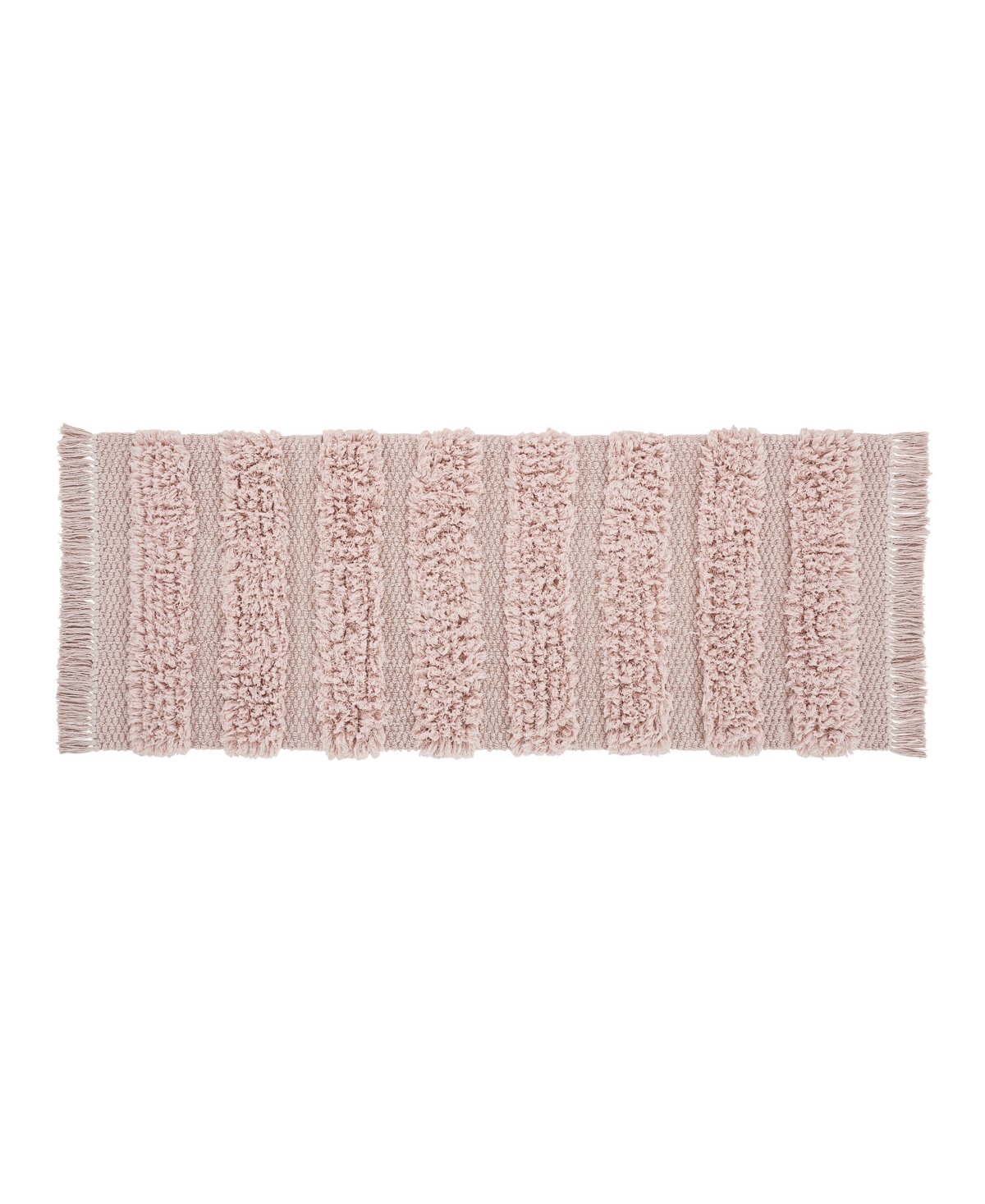 Click here for Vcny Home Savannah Fringe Stripe Bath Rug Runner... prices