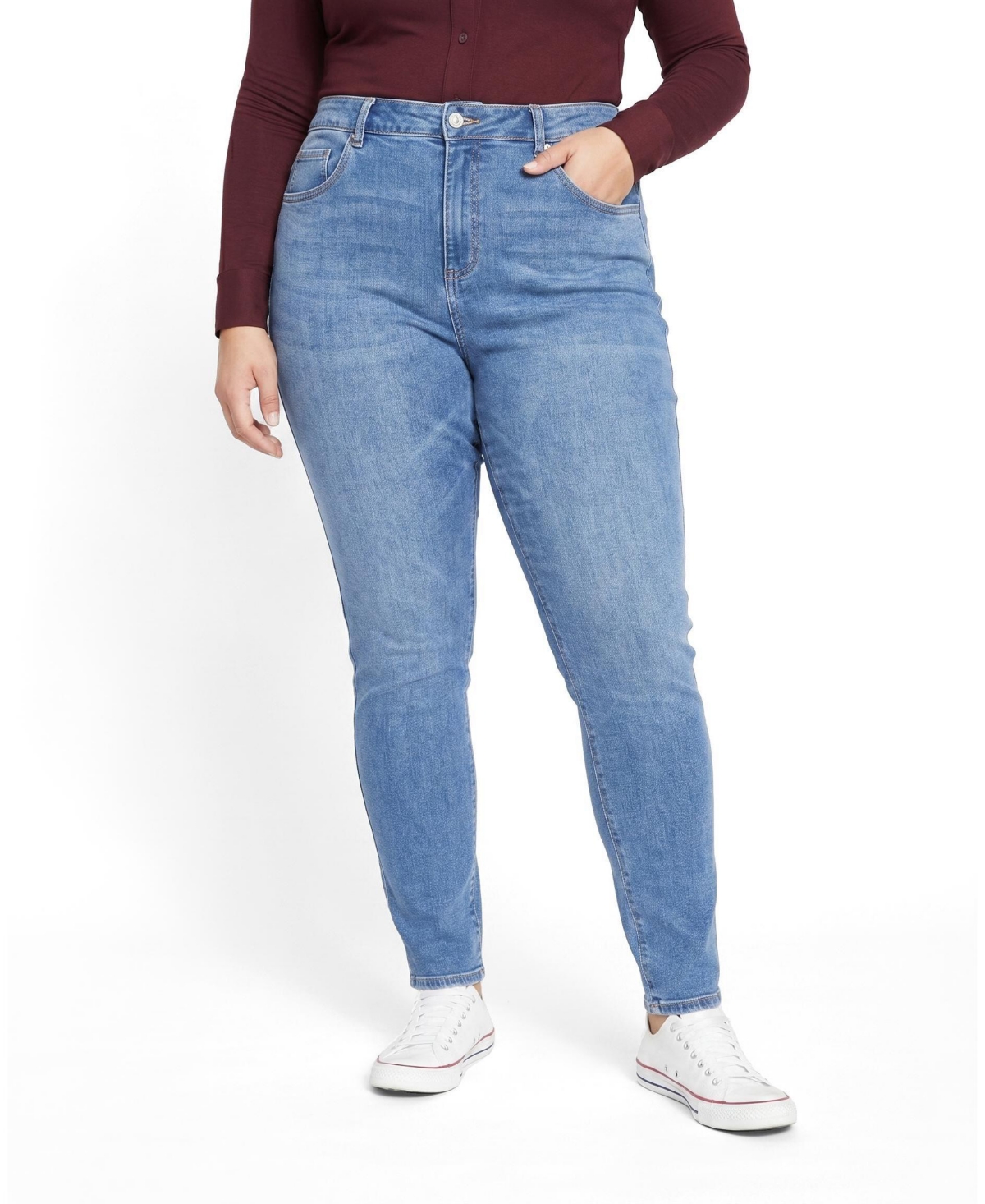 Click here for Universal Standard Womens Seine High Rise Skinny J... prices