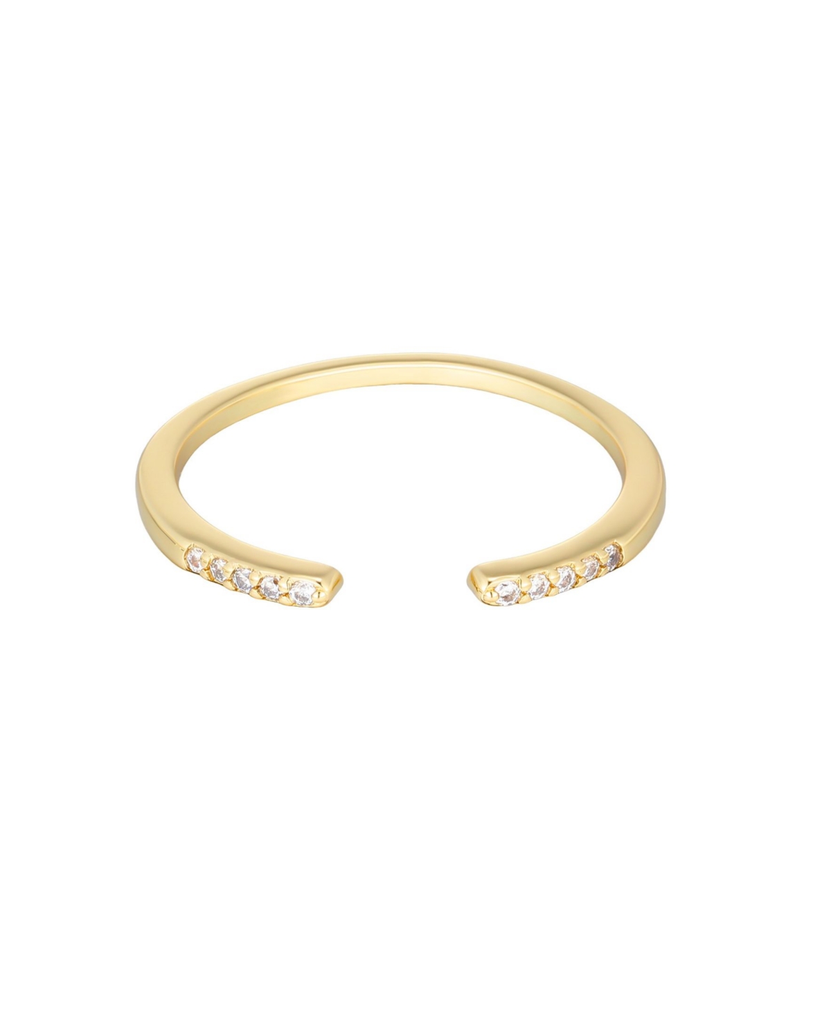 Click here for Adornia Gold Cubic Zirconia Open Band Ring - Gold prices