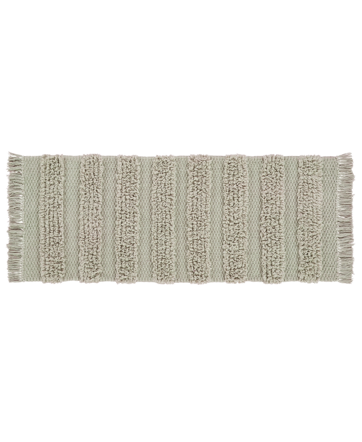 Click here for Vcny Home Savannah Fringe Stripe Bath Rug Runner... prices
