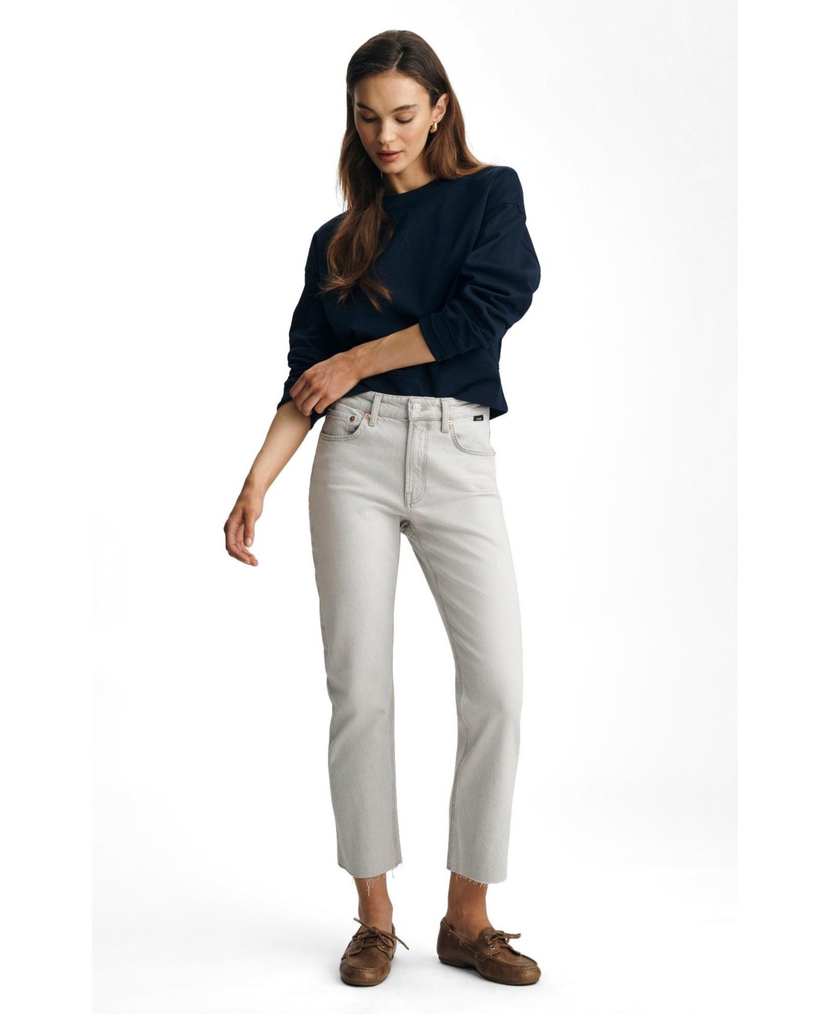 Click here for Mavi Jeans Womens New York High Rise Straight Leg... prices