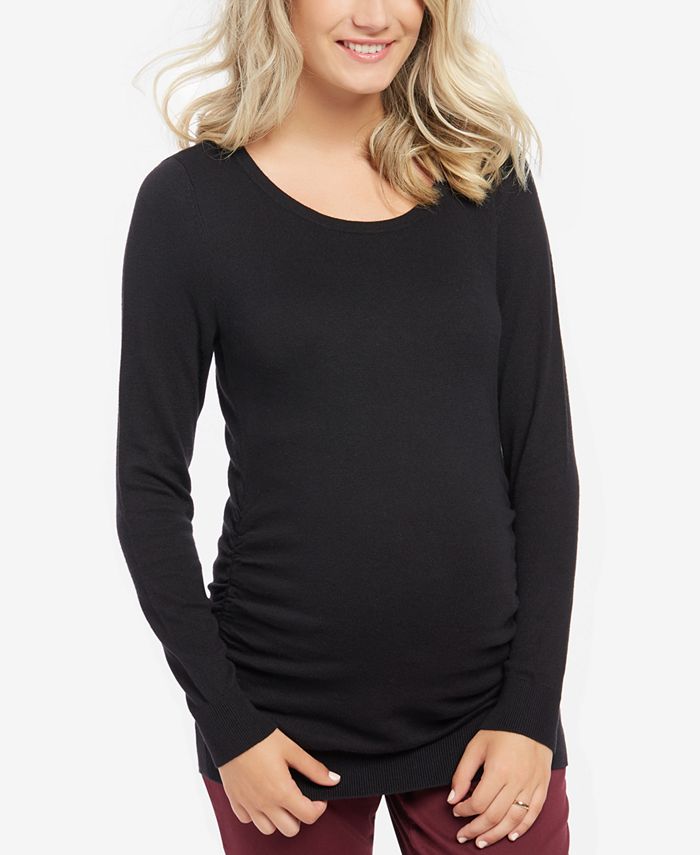 Motherhood Maternity Ruched Sweater - Macy's