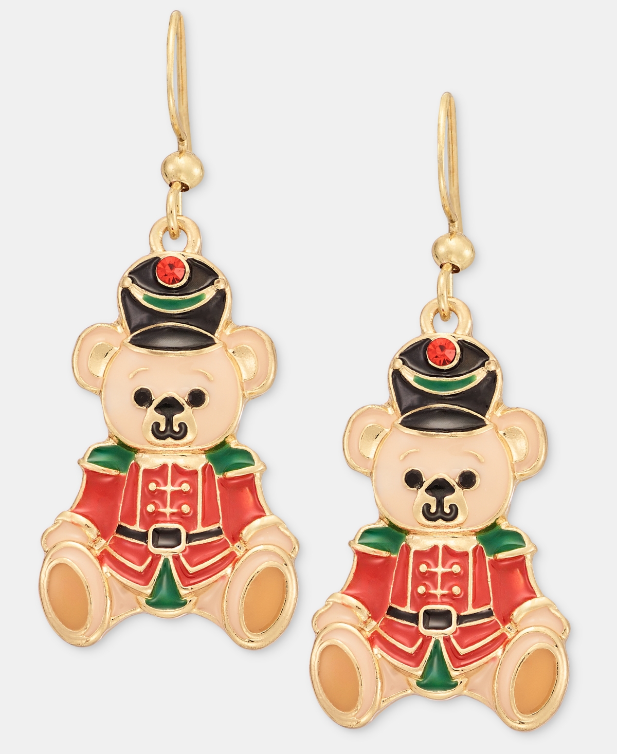 Click here for Macys Christmas Nutcracker Teddy Bear Drop Earring... prices