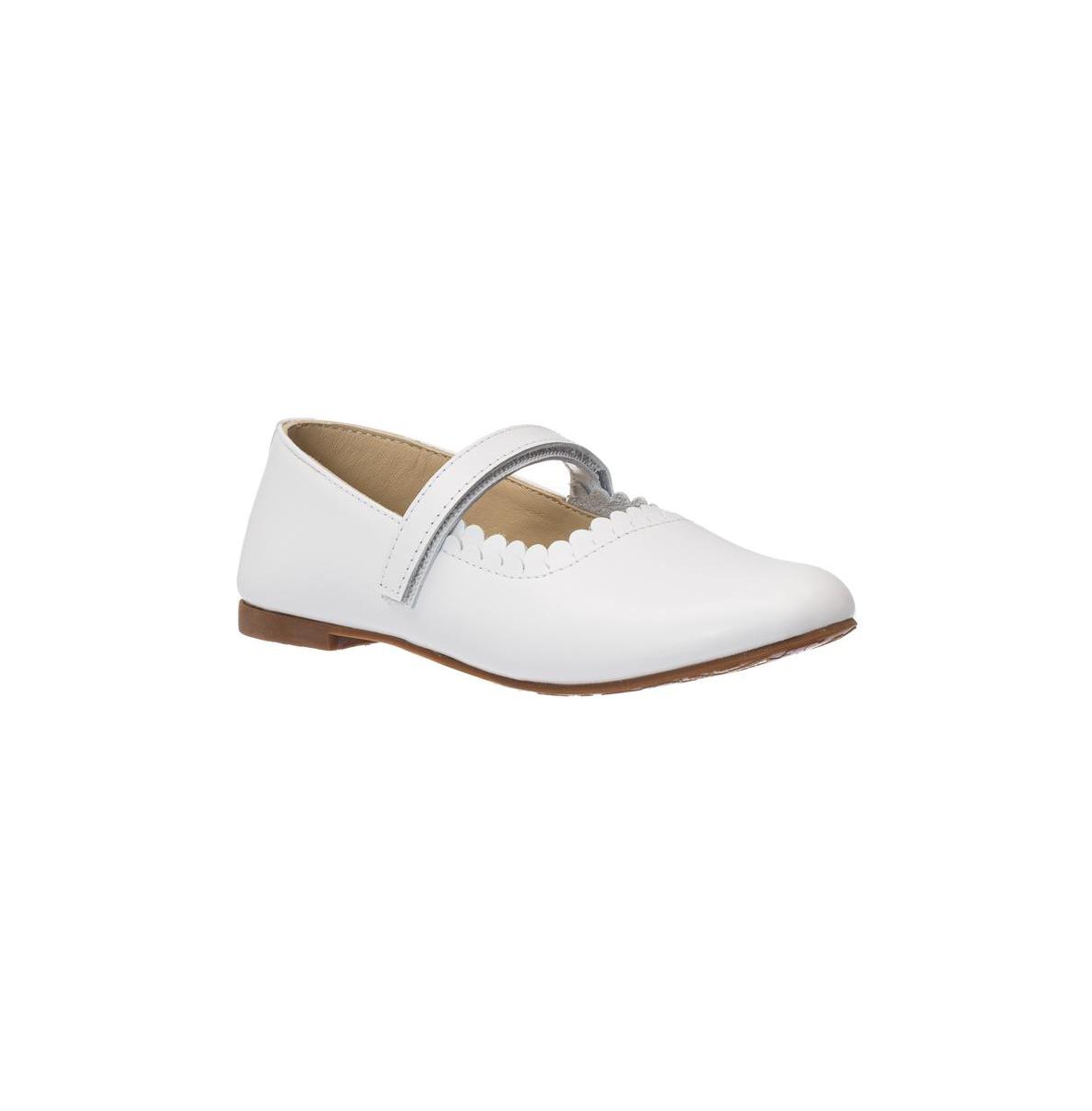 Click here for Elephantito Child Girls Aria Flats - White prices
