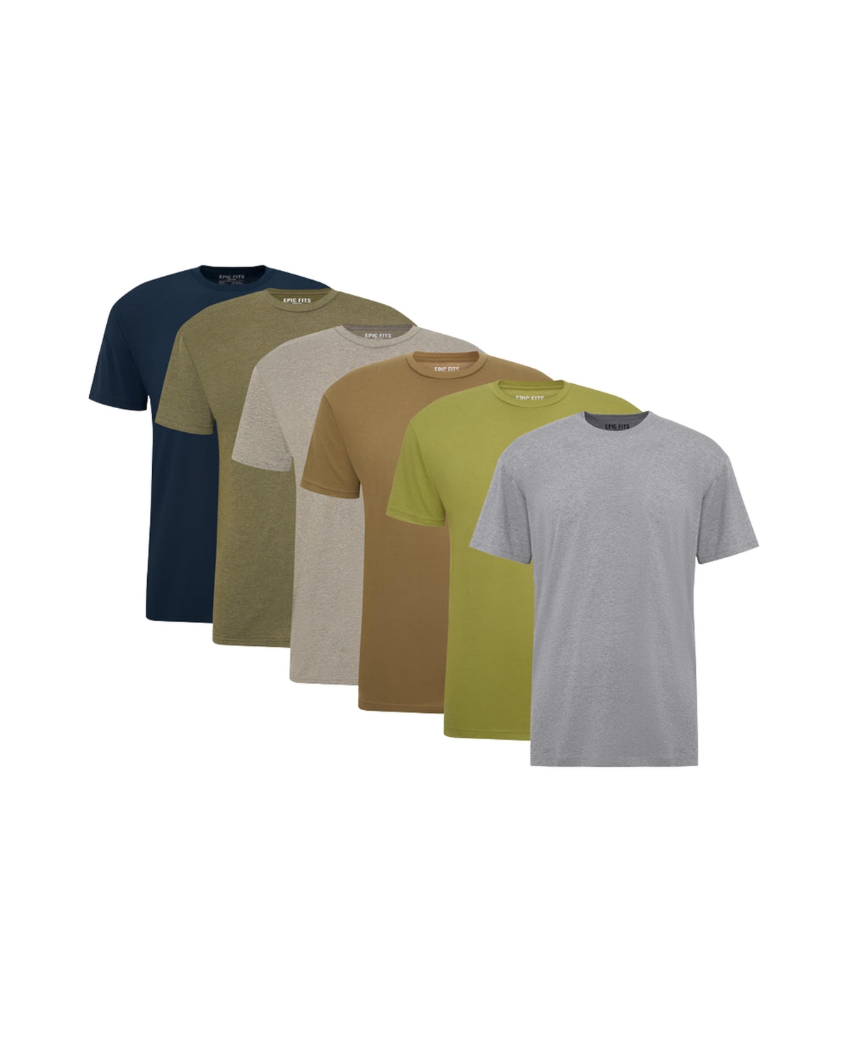 Click here for Epic Fits Mens Field Crew Neck T-Shirts  6-Pack -... prices