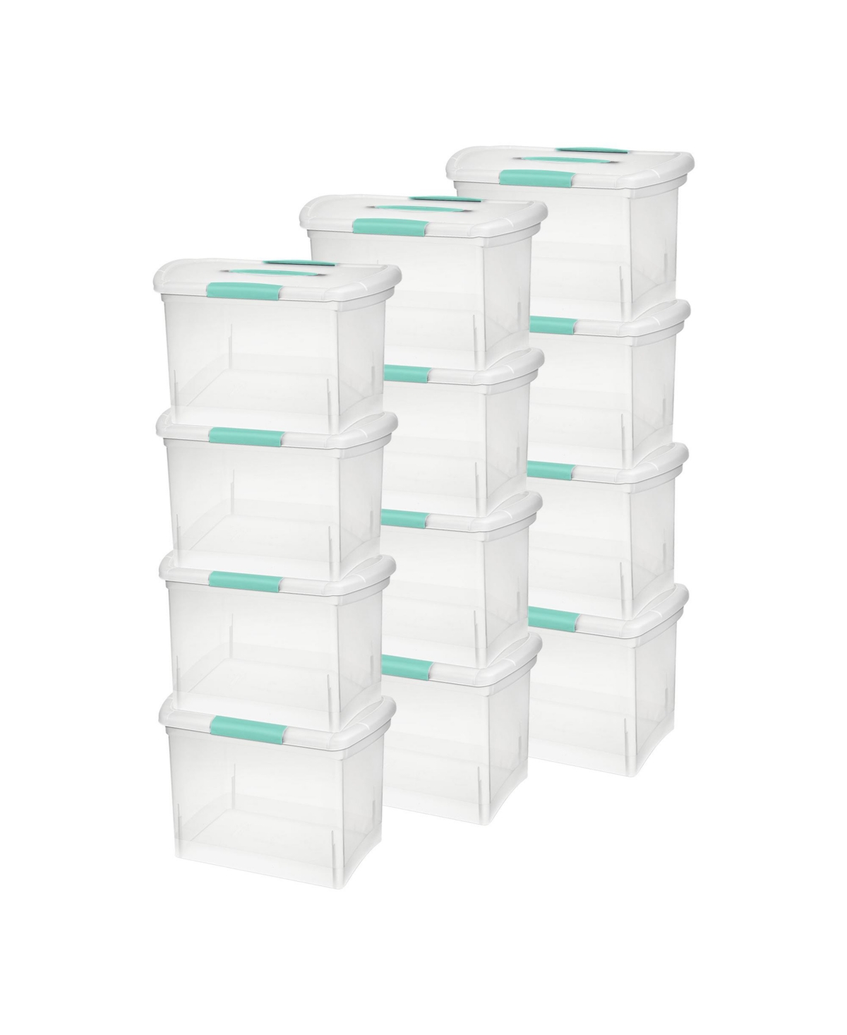 Click here for Sterilite Large Nesting ShowOffs Clear File Box wi... prices