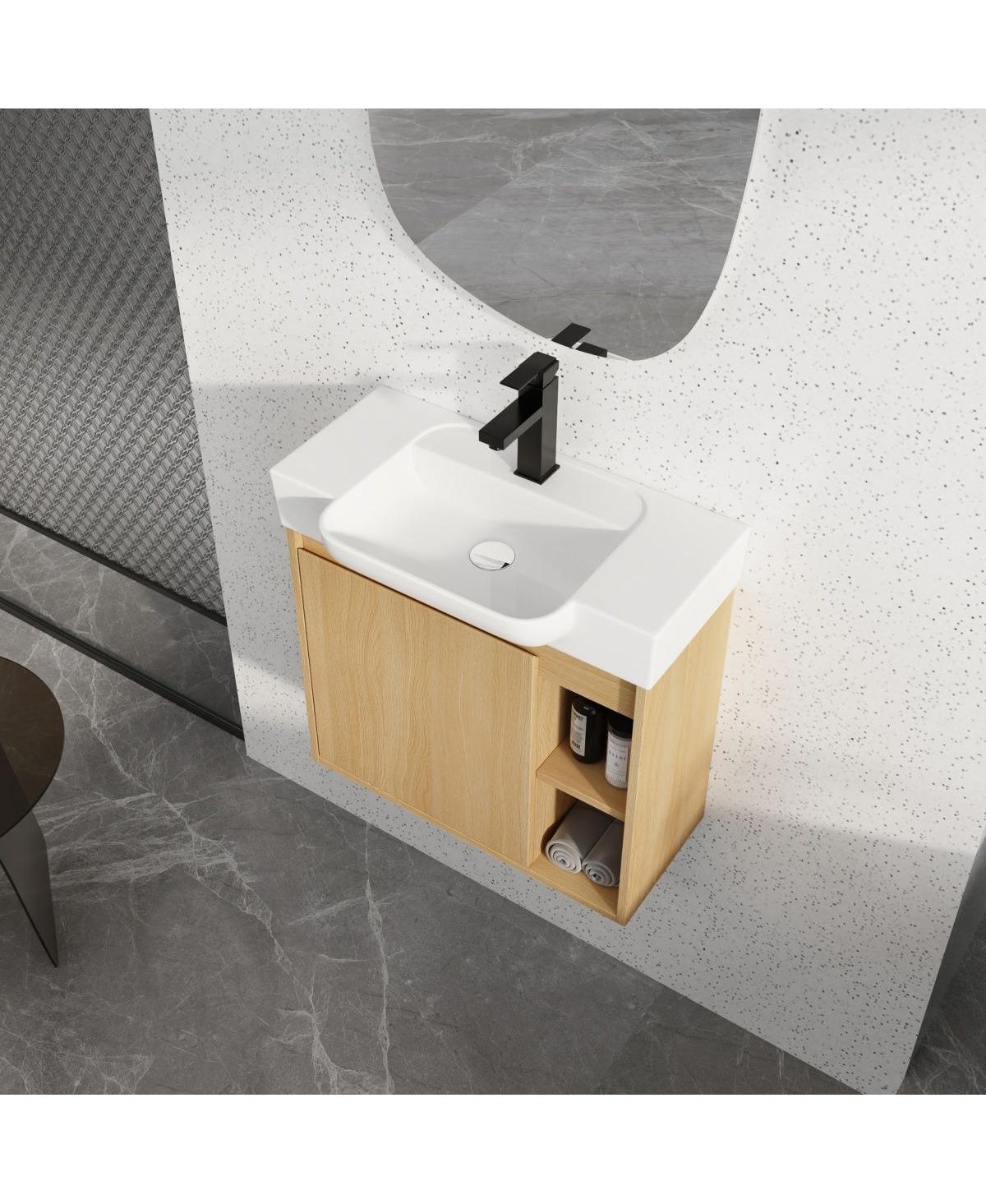 Click here for Thirtypeachy 24 Ebony Wall-Mounted Plywood Bathroo... prices