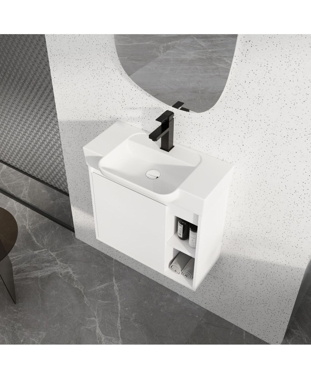 Click here for Thirtypeachy 24 Ebony Wall-Mounted Plywood Bathroo... prices