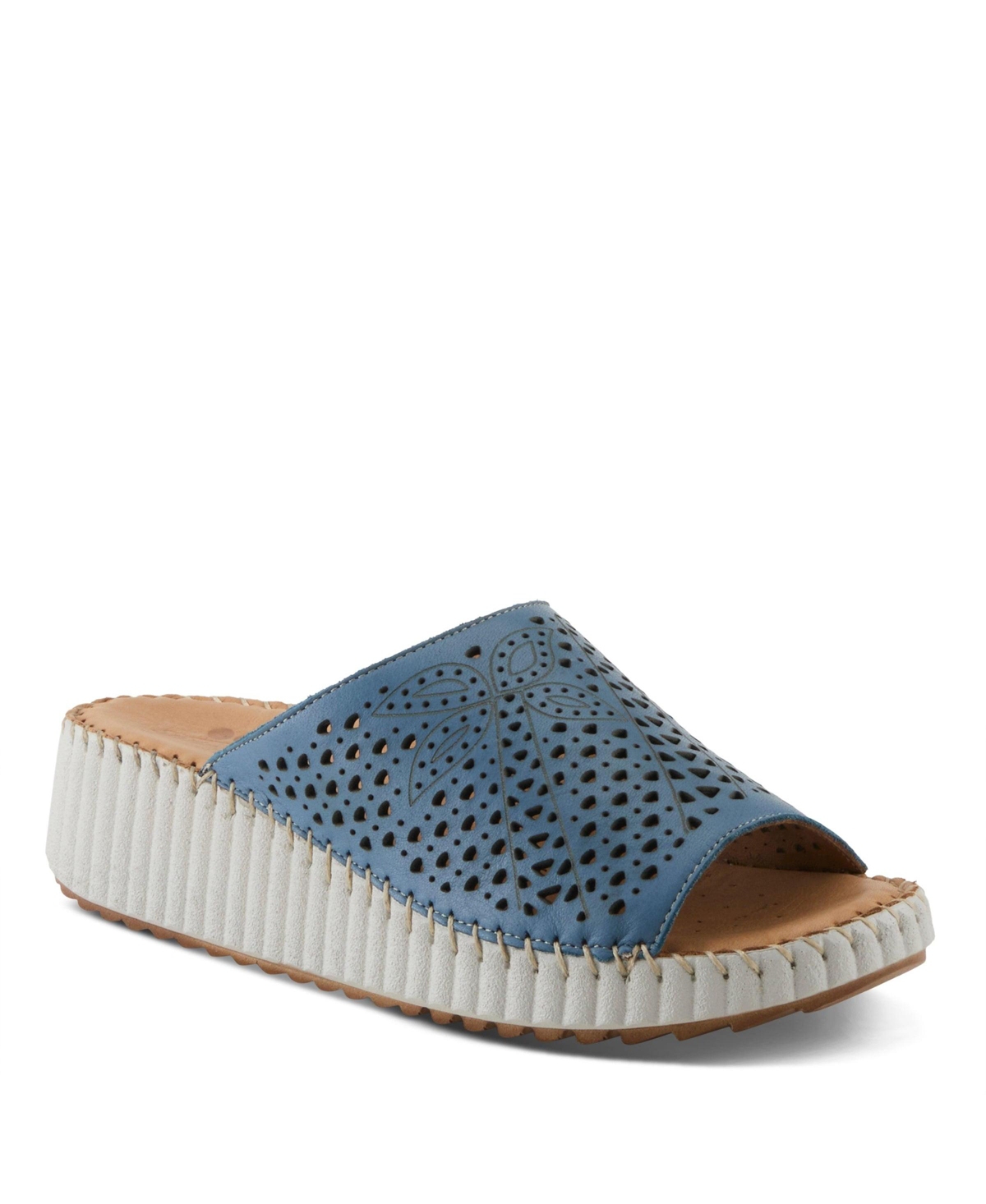 Click here for Spring Step Womens Rhydian Slip-On Leather Wedge S... prices