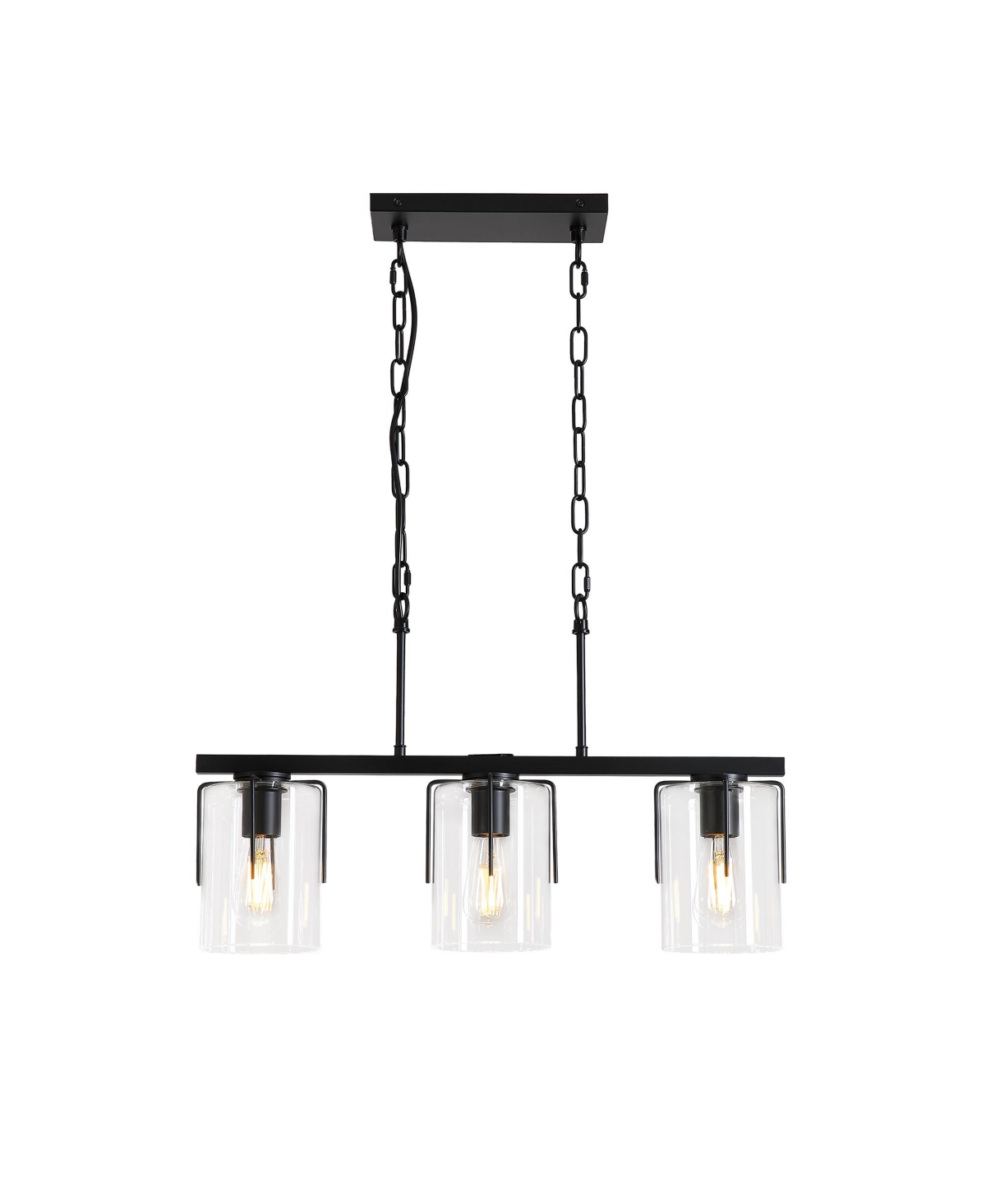 Click here for Midola 3-Light Matte Linear Pendant Light  Industr... prices