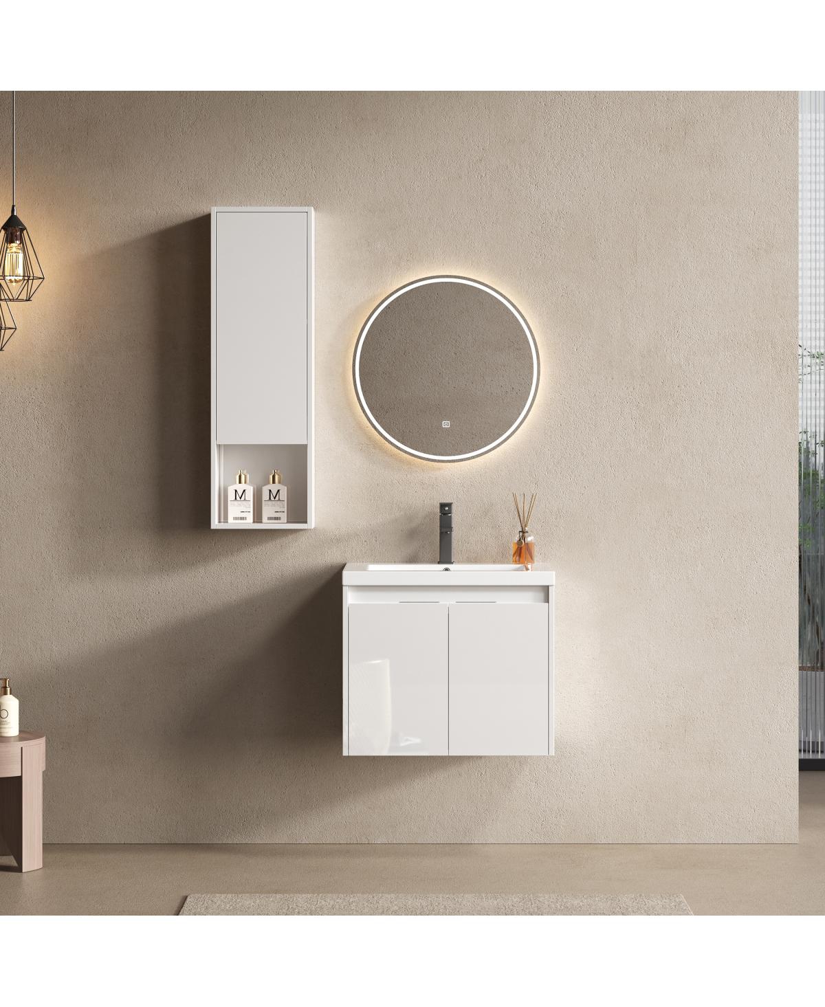 Click here for Sillysis 24 Inch Modern Wall Mounted Bathroom Vani... prices