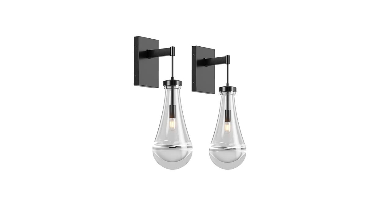 Click here for Midola Wall Sconces Set of Two  Dimmable Raindrop... prices