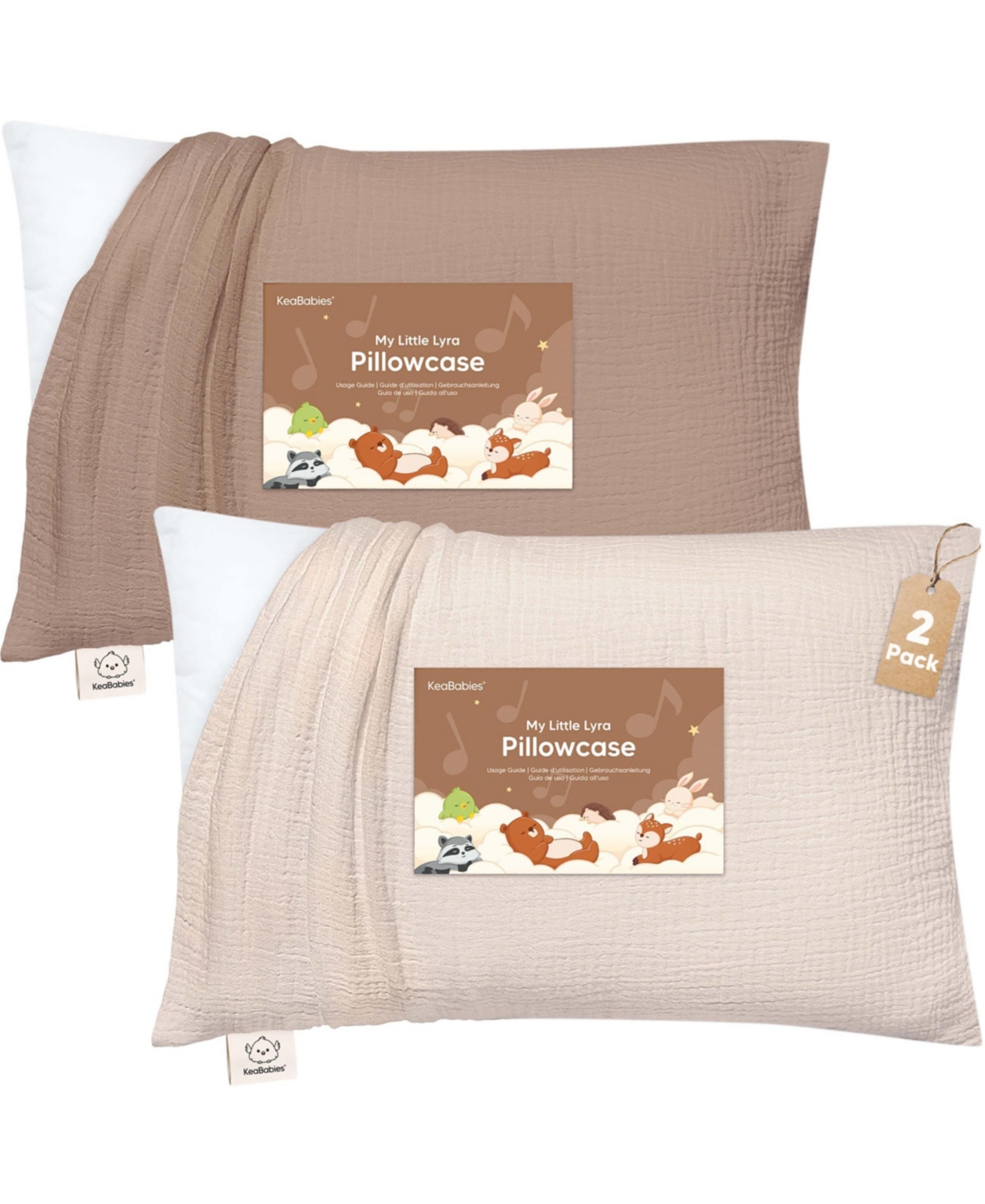 Click here for KeaBabies Lyra Muslin Toddler Pillowcases 13x18  2... prices