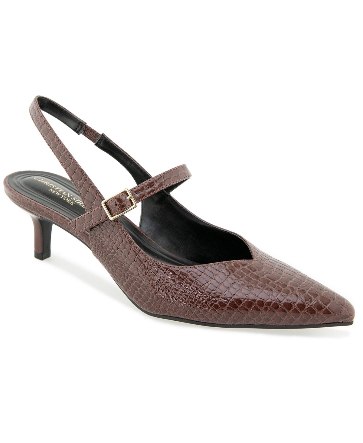 Click here for Christian Siriano Womens Daray Kitten Heel Sling B... prices