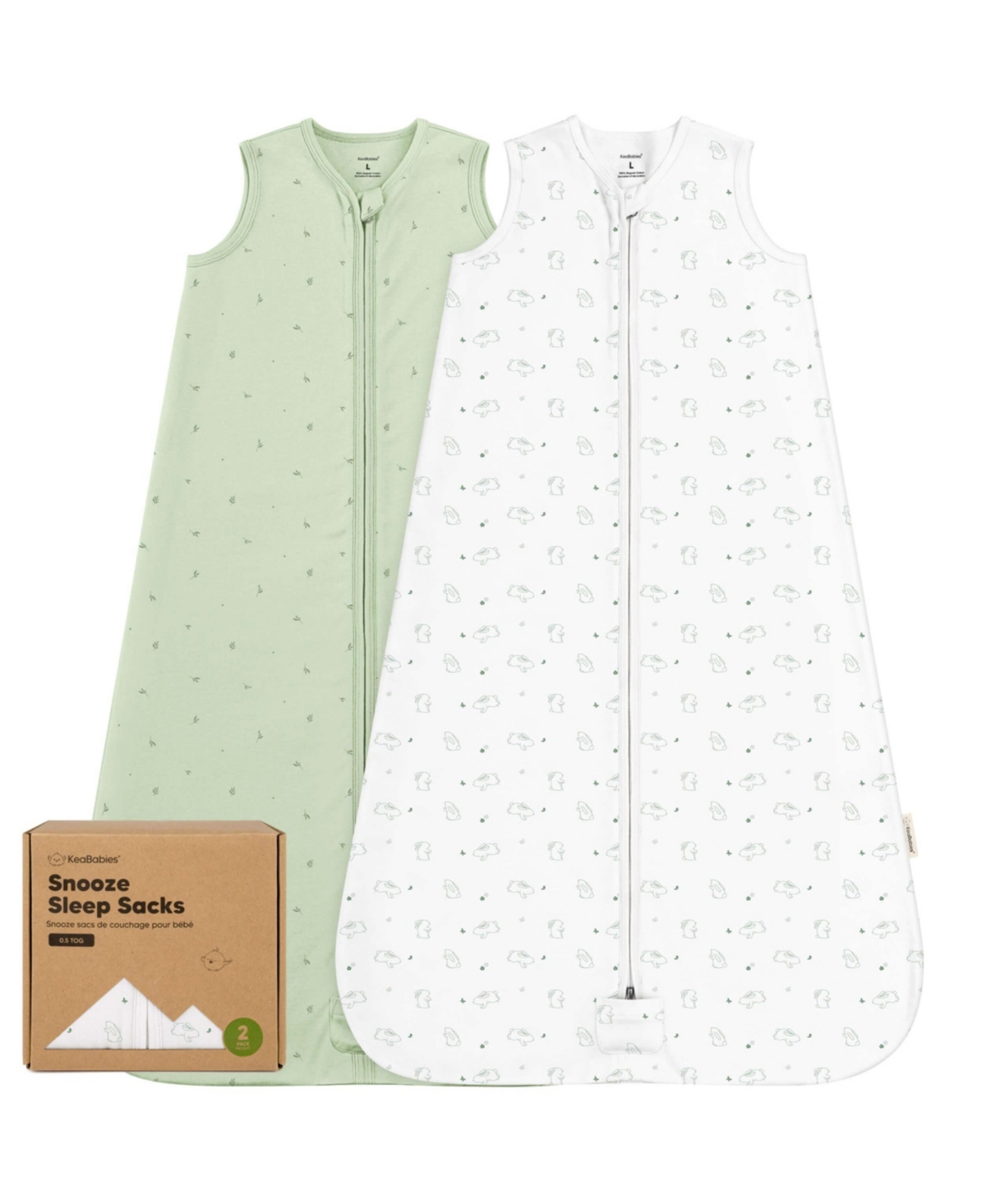 Click here for KeaBabies 2-Pack Snooze Baby Sleep Sacks  Cotton W... prices