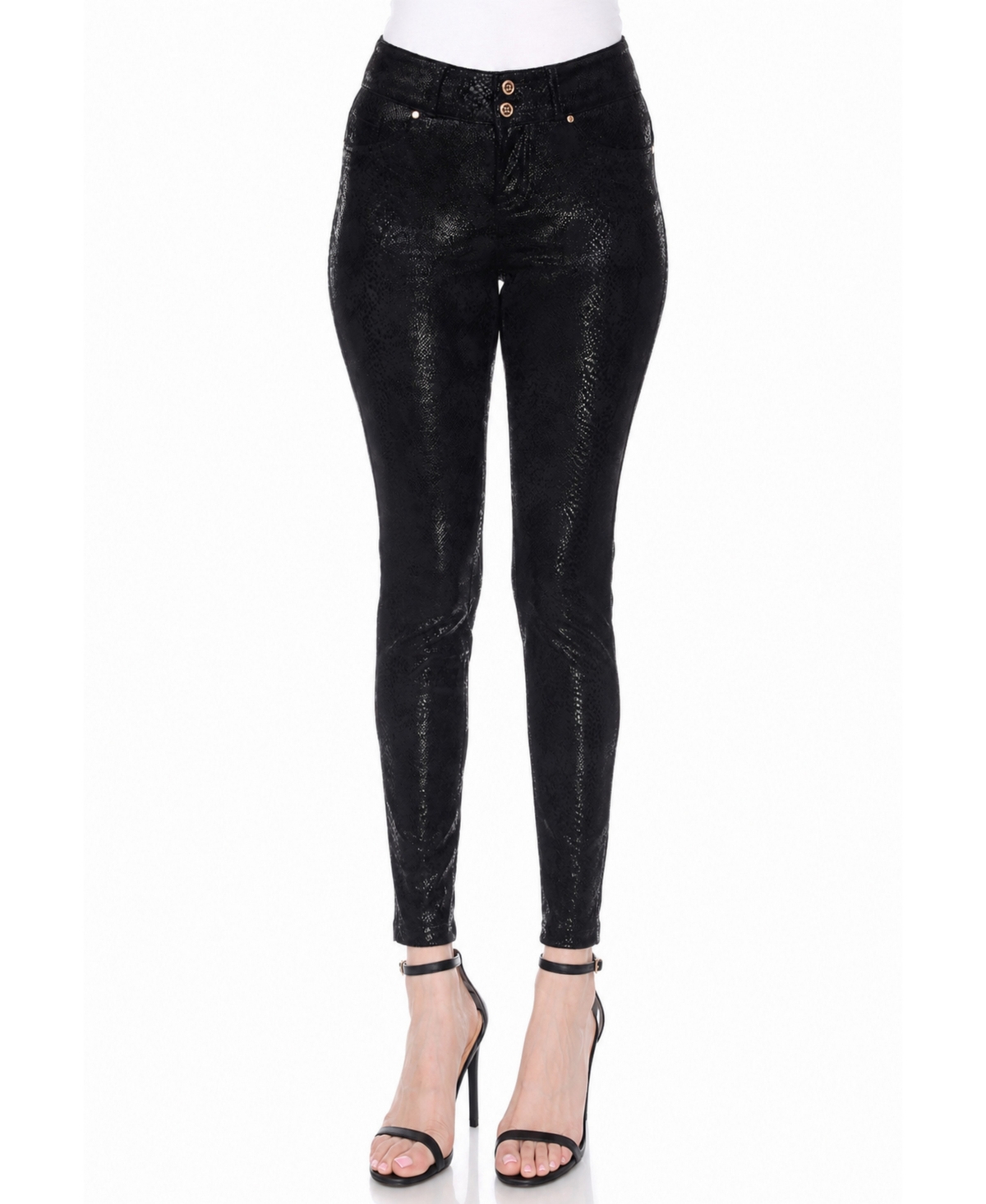 Click here for White Mark Womens Snake Print High Rise Ankle Pant... prices