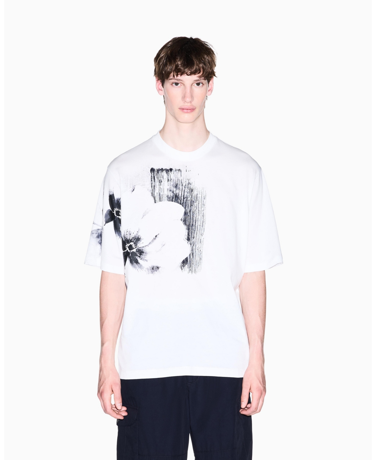 Click here for A|X Armani Exchange Mens Exposed Flower T-Shirt -... prices