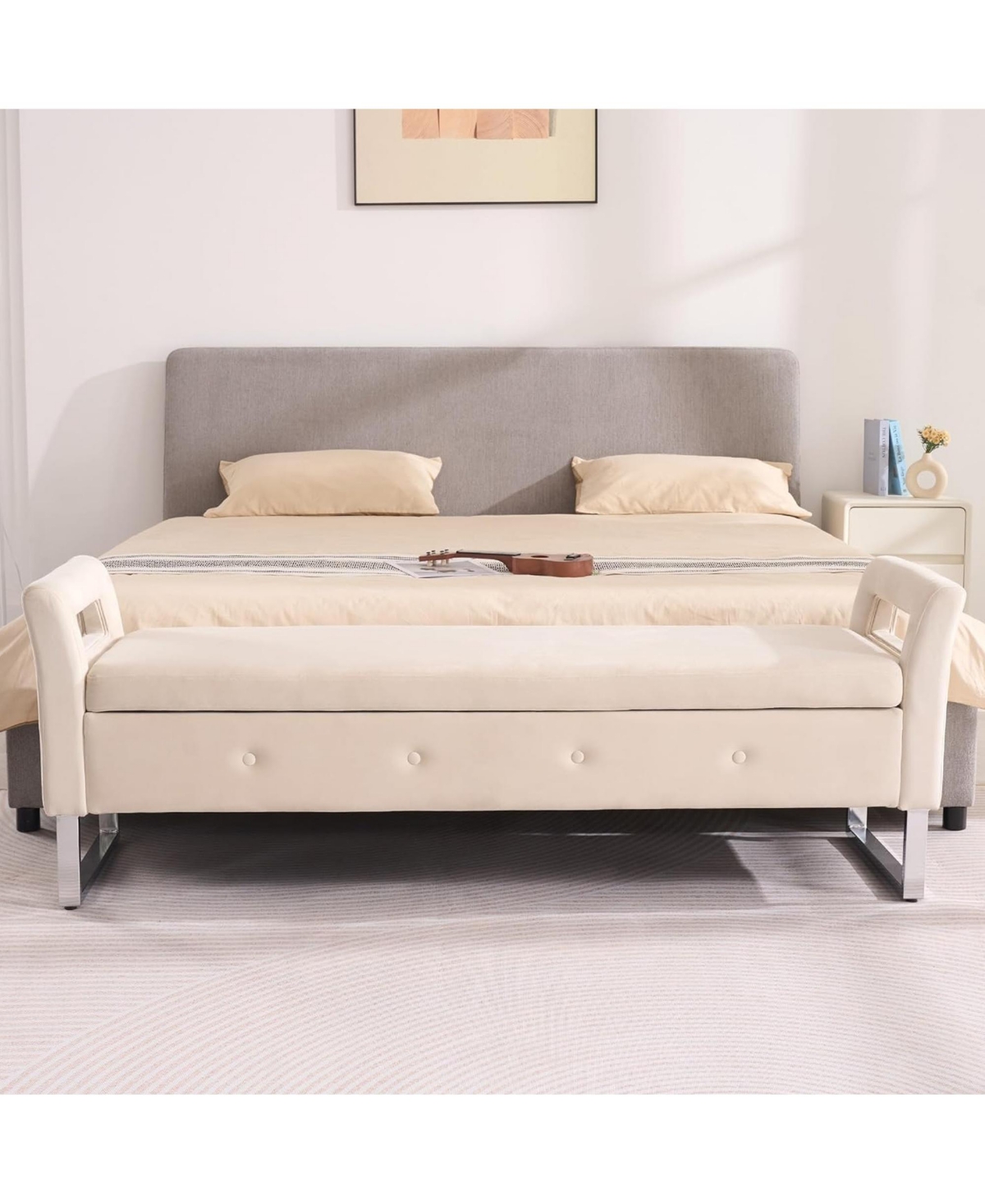 Click here for Rainsken Storage Ottoman  67.91 Velvet Upholstered... prices