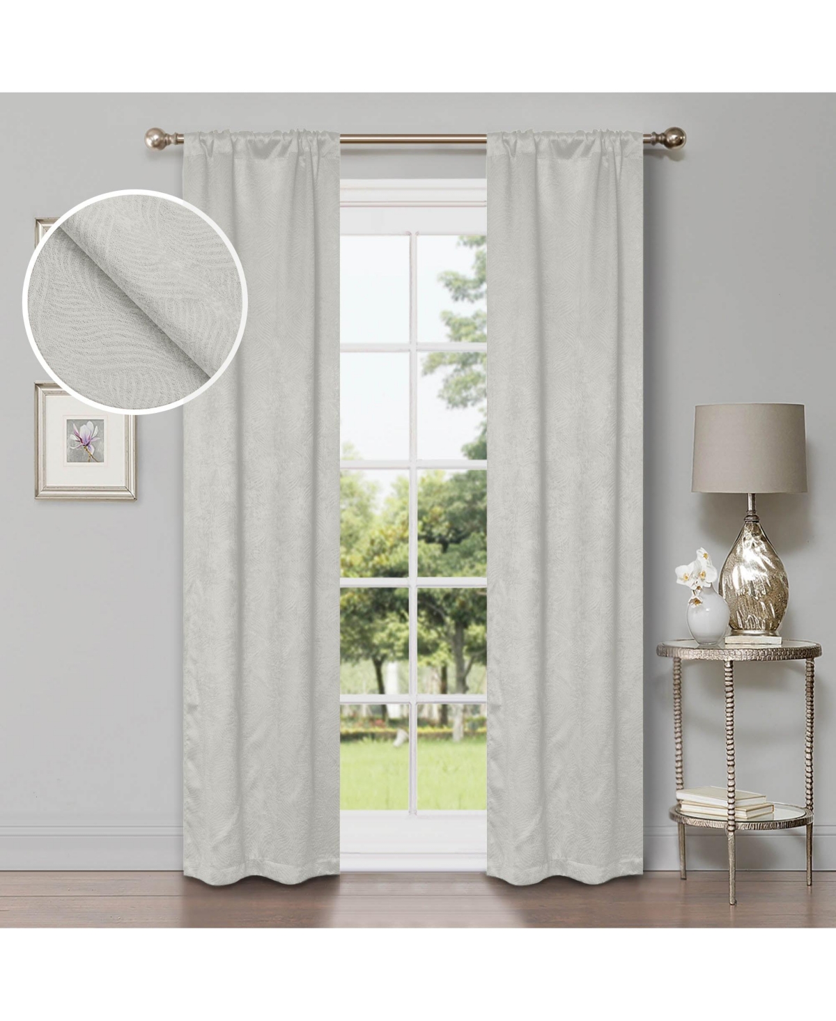 Click here for Superior Wave Geometric Washable Room Darkening Bl... prices