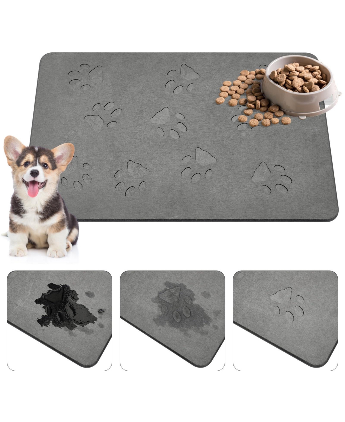 Click here for Aronkl Diatomaceous Earth Pet Feeding Mat Absorben... prices
