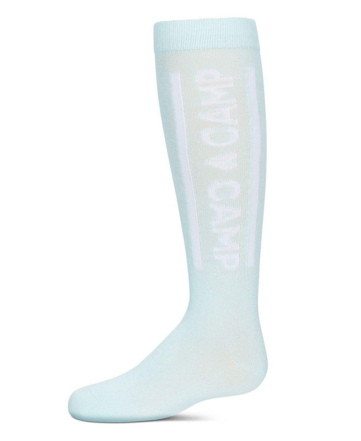 Click here for MeMoi Girls Camp Love Knee High Socks - Blue prices