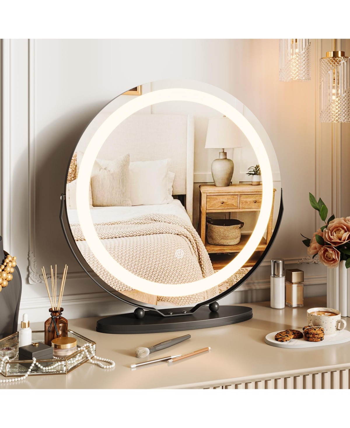 Click here for homfan Modern Led Vanity Mirror â 3-Color Dimmab... prices