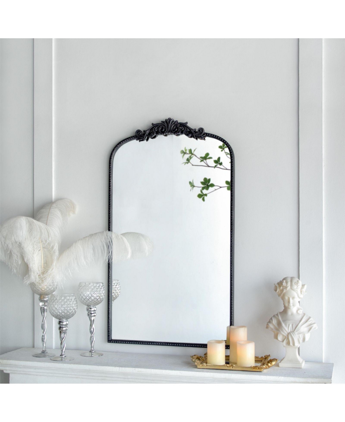 Click here for Laoties 24 x 36 Vintage Arched Wall Mirror  Baroqu... prices
