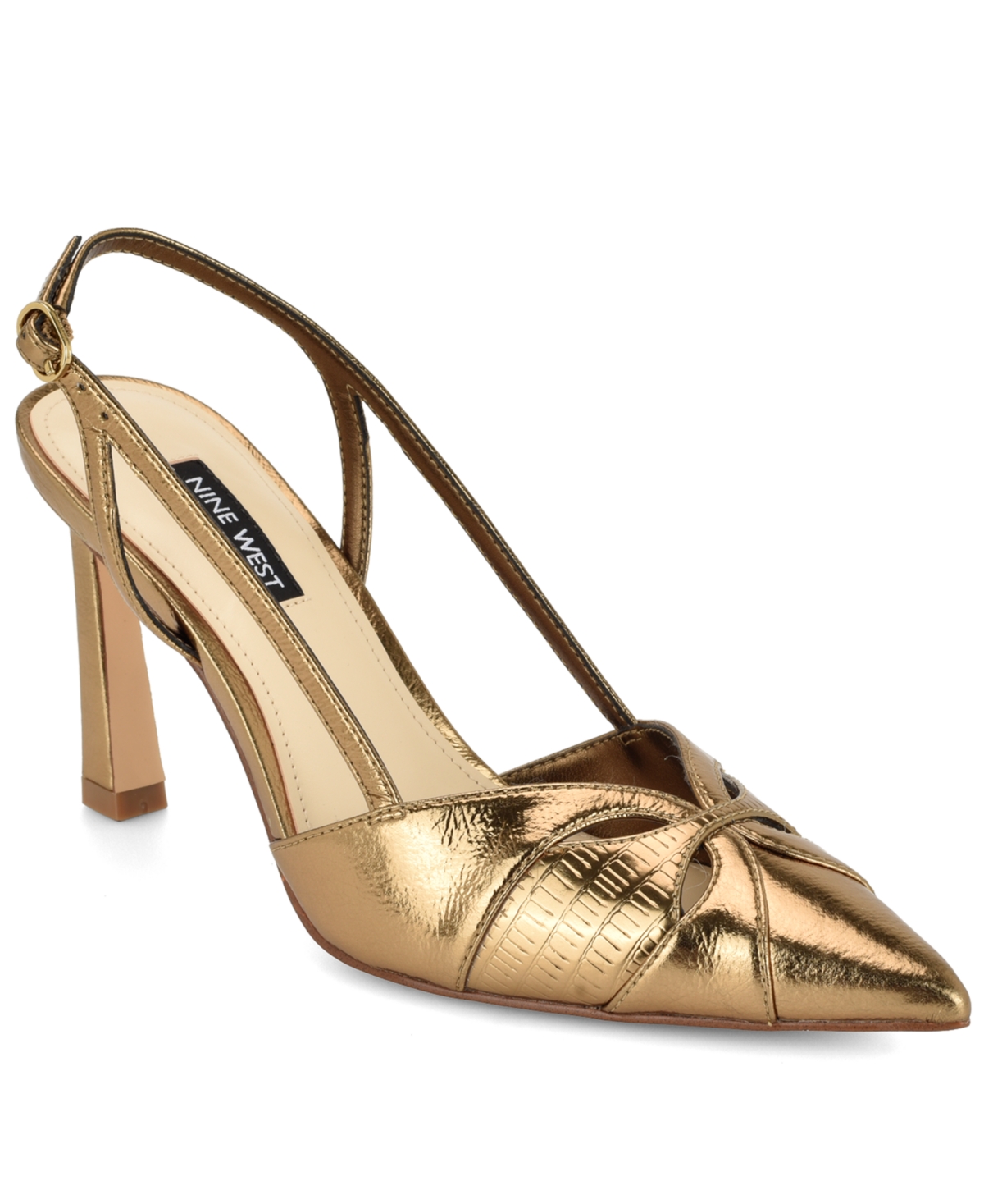 Click here for Nine West Womens Darella Cutout Slingback Dress Pu... prices
