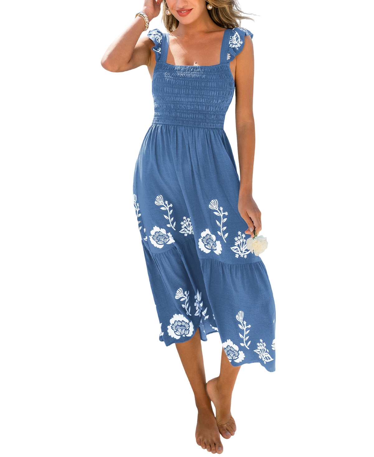 Click here for Cupshe Womens Peak Season Floral Maxi Beach Dress... prices