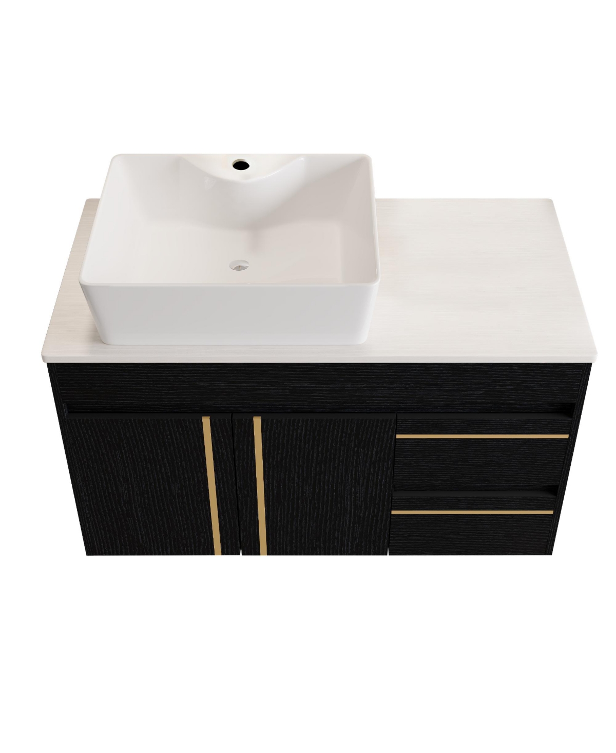Click here for Busdays 36 Inch Wall Mounted Bathroom Vanity with... prices