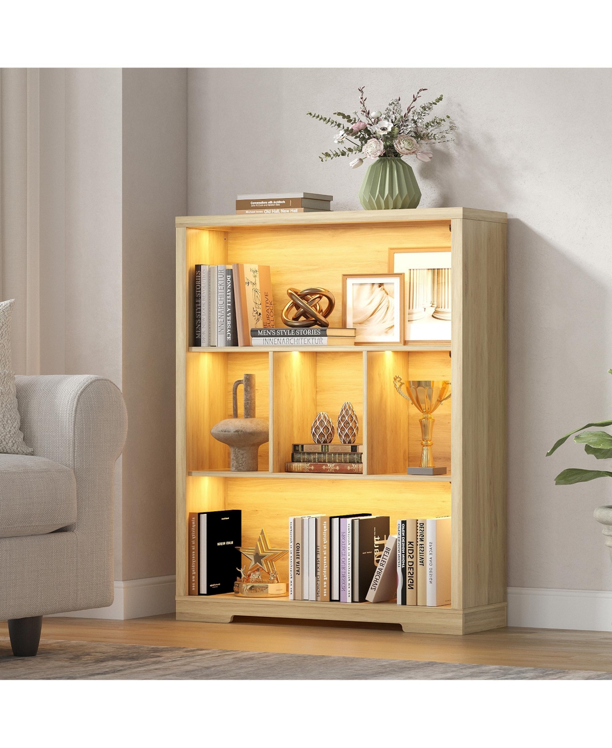Click here for Vlsrka 31.5 Inch Wide Cube Bookcase with Tri-Color... prices
