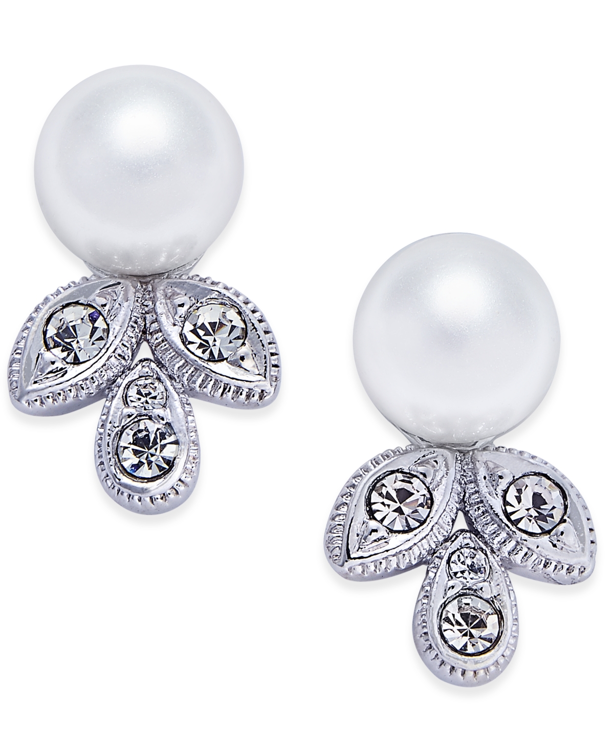 Click here for Eliot Danori Silver-Tone Imitation Pearl and Cryst... prices