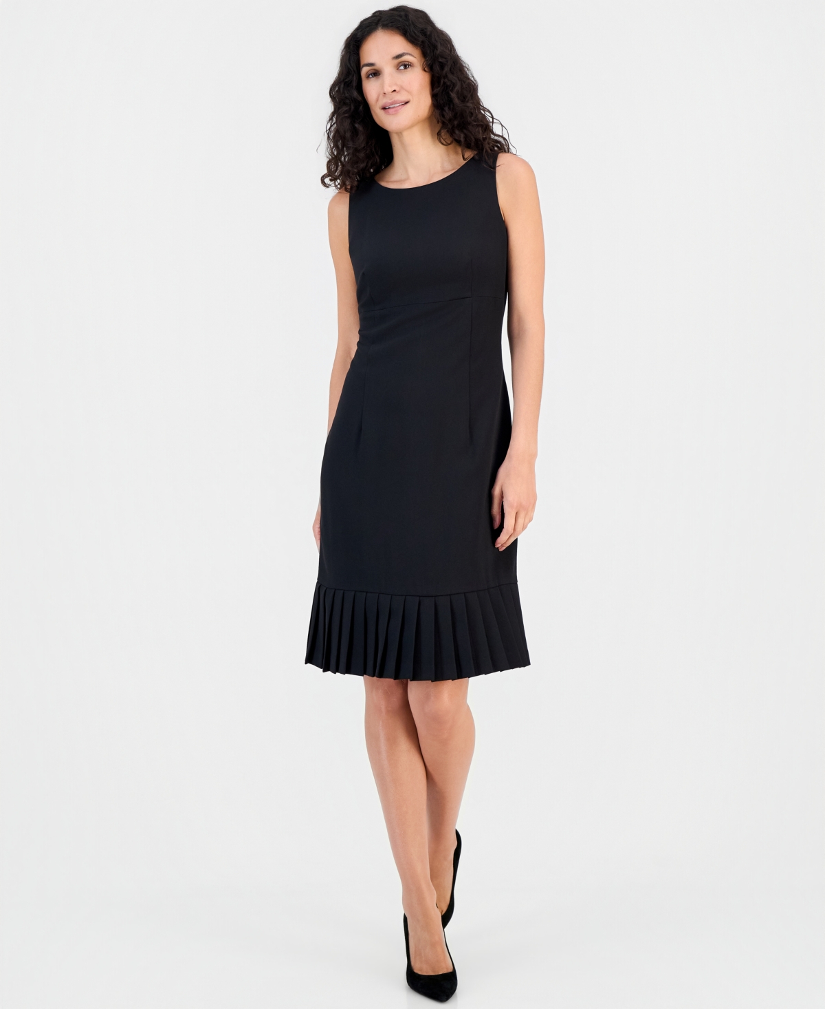 Click here for Kasper Womens Crewneck Sleeveless Sheath Dress - B... prices