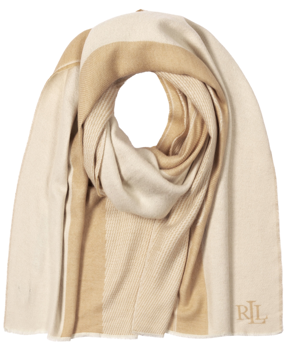 Click here for Lauren Ralph Lauren Equestrian Jacquard Wrap - Cre... prices