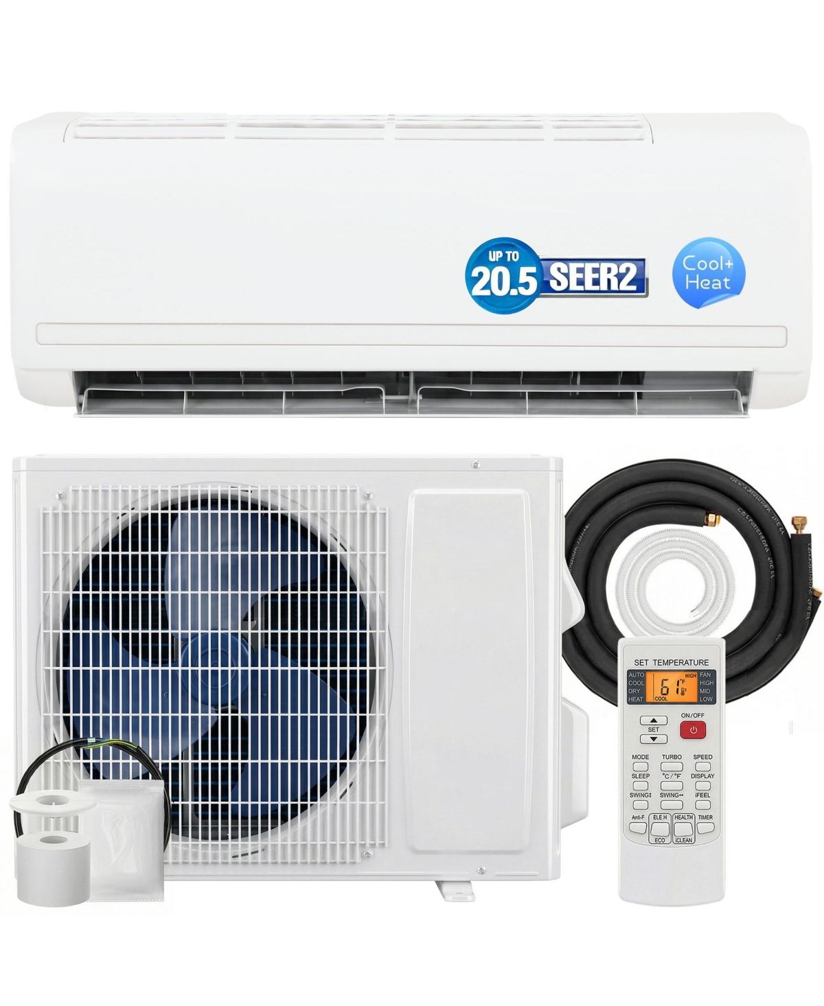 Click here for Homcom 9100 Btu Mini Split Air Conditioner 20.5 SE... prices