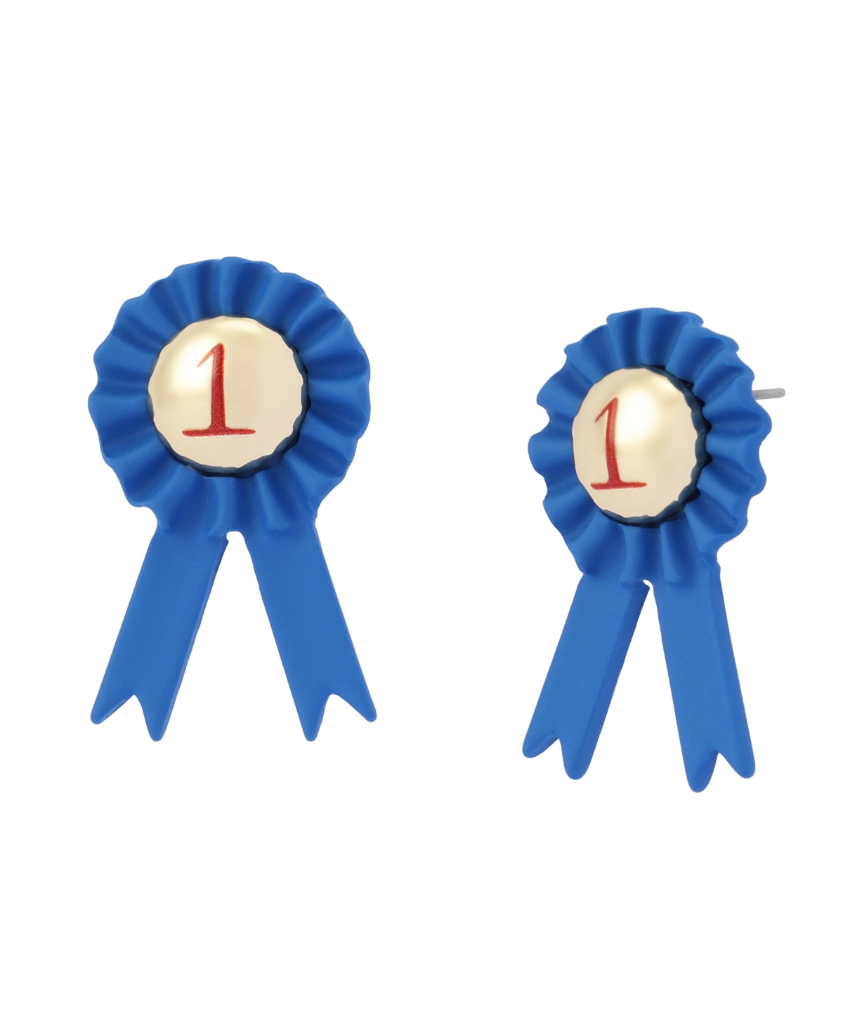 Click here for Betsey Johnson Blue Best In Class Blue Ribbon Stud... prices