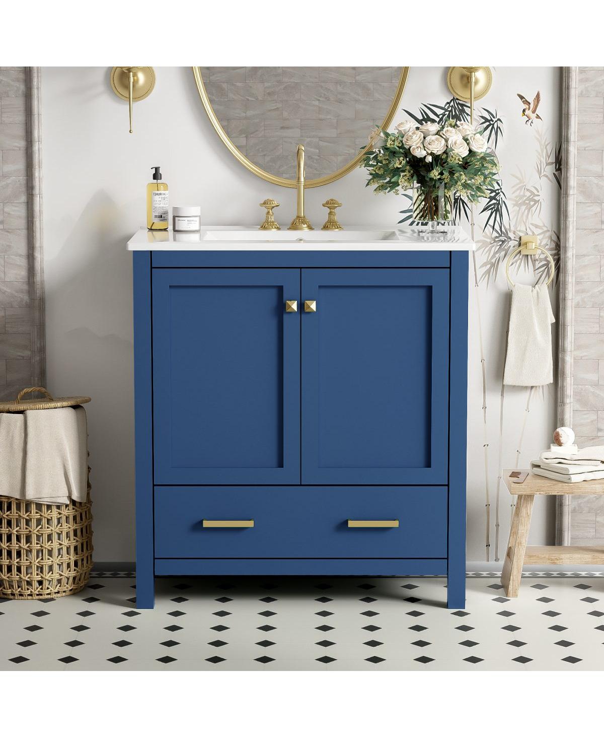 Click here for Thirtypeachy 30 Modern Solid Wood Mdf Vanity With... prices