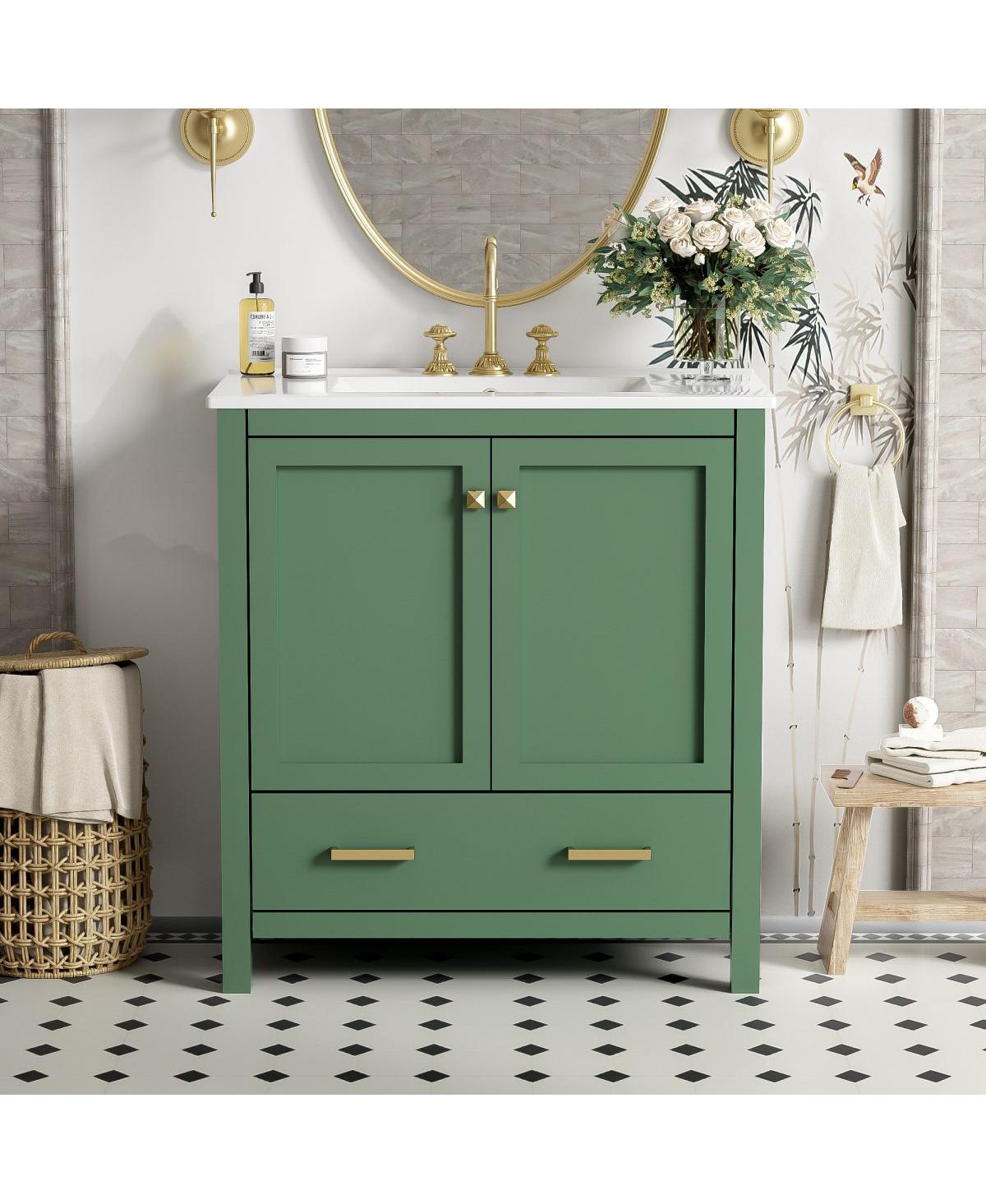 Click here for Thirtypeachy 30 Modern Solid Wood Mdf Vanity With... prices