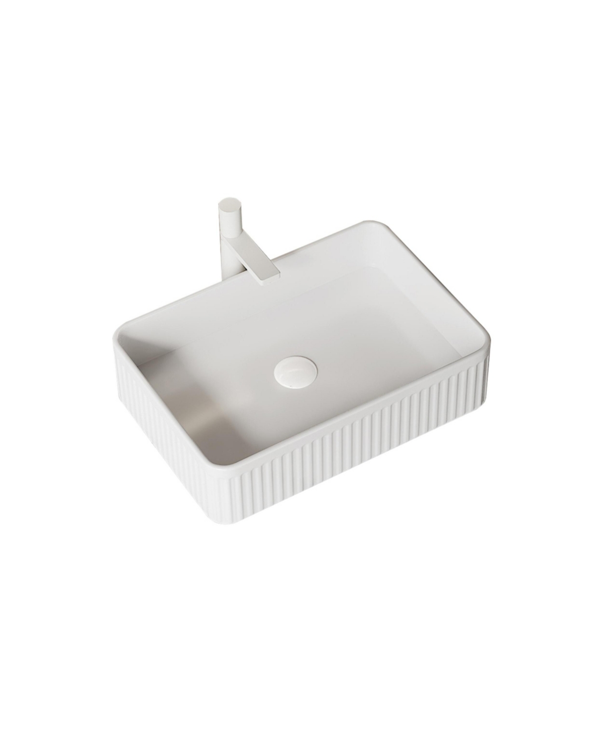 Click here for Busdays 20 Inch Rectangular Striped Ceramic Vessel... prices