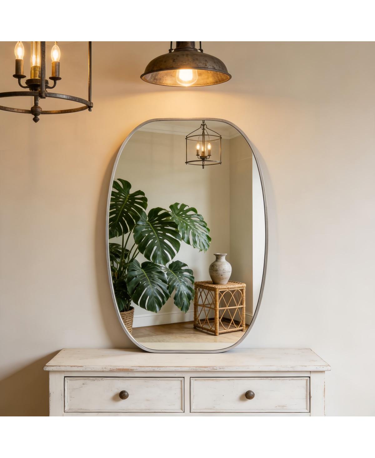 Click here for Laoties 20 x 30 Oval Bathroom Vanity Mirror  Metal... prices