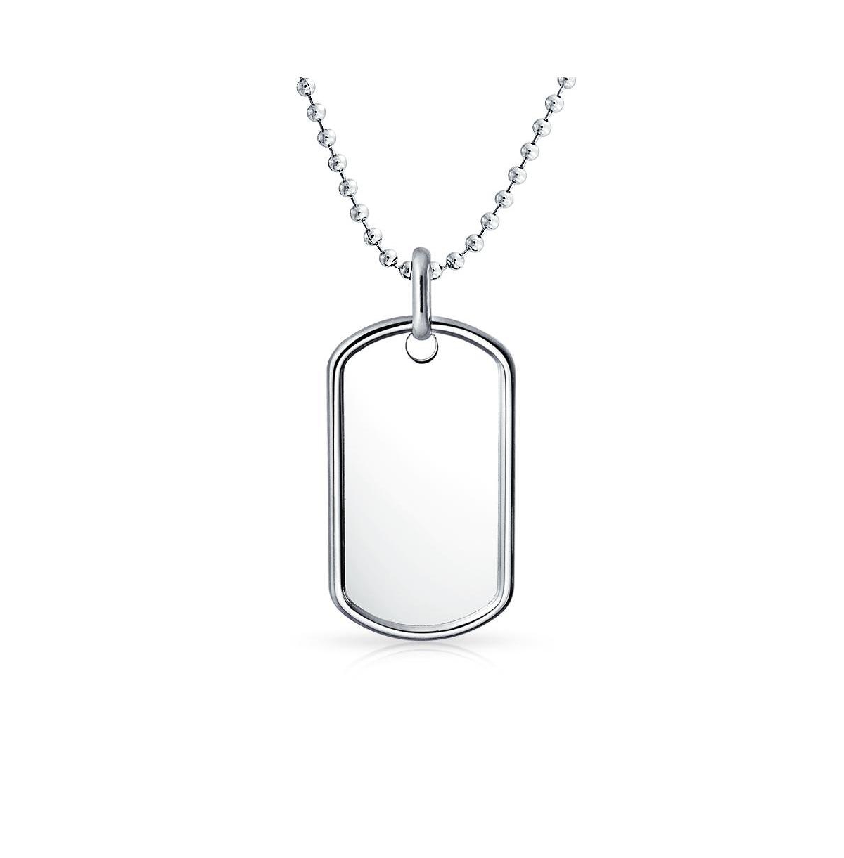 Click here for Bling Jewelry Mens Army Dog Tag Blank Pendant Neck... prices