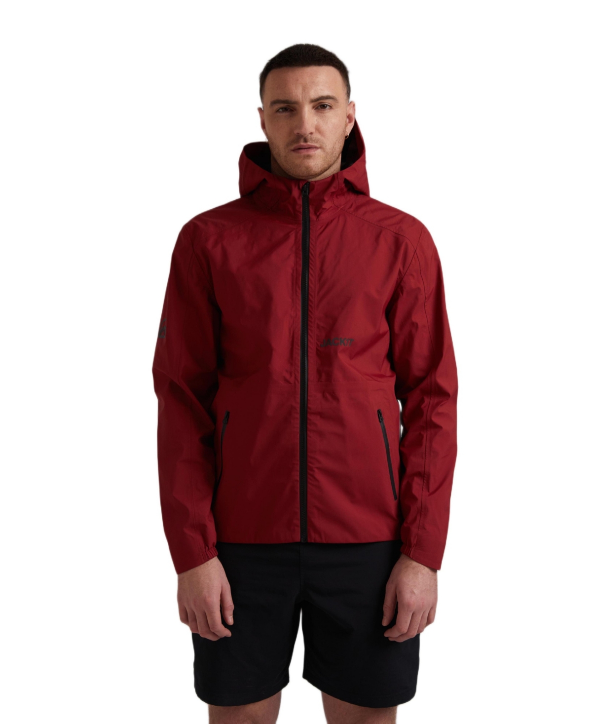 Click here for JACK1T Mens Levitate Raincoat - Red prices