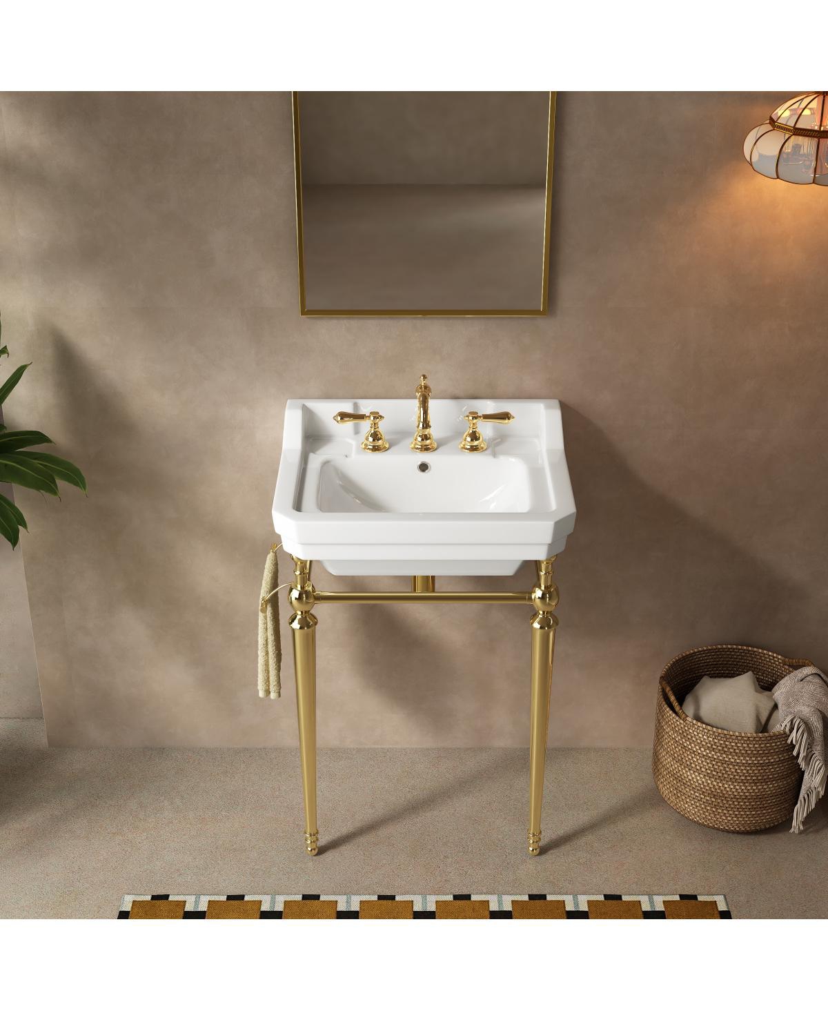 Click here for Sillysis Bathroom Console Sink with White Ceramic... prices